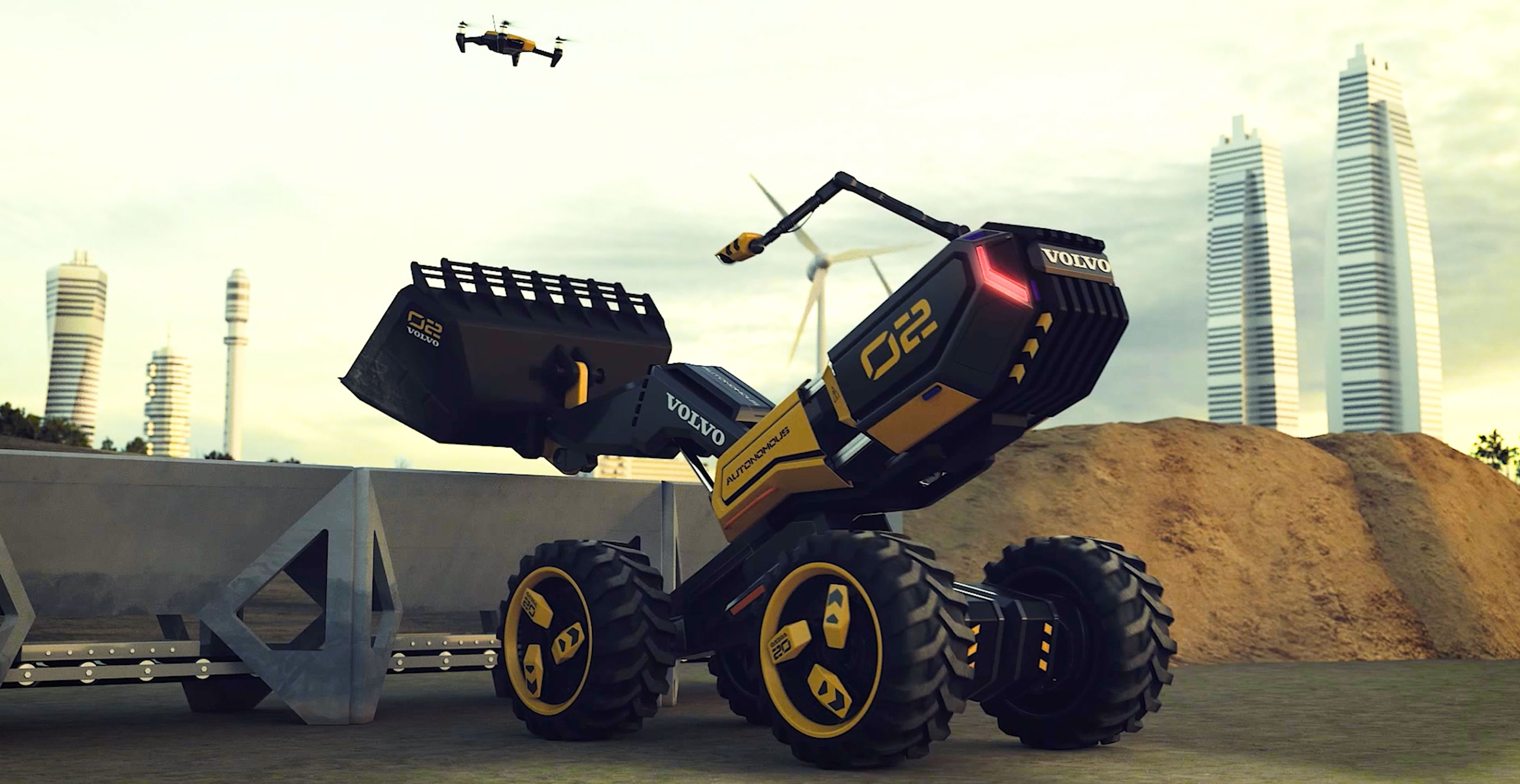 ZEUX！一台面向未来的自动化概念轮式装载机