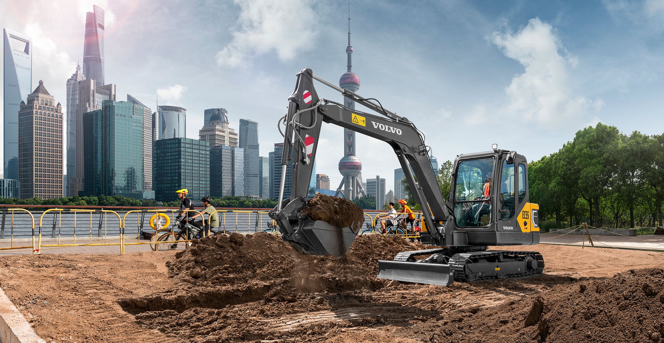 EC55 Electric | Electric Machines | Overview | Volvo Construction Equipment
